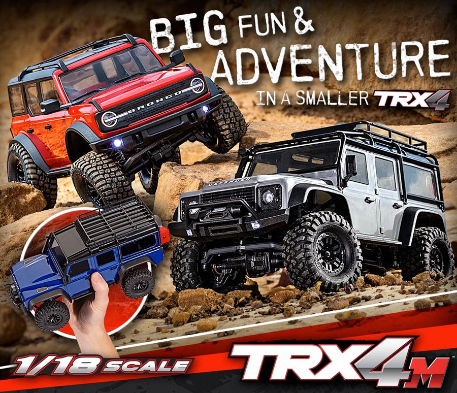 TRAXXAS TRX-4M 1:18 SCALE & TRAIL CRAWLER RTR - LAND ROVER DEFENDER